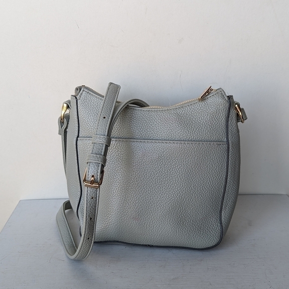 a new day | Bags | A New Day Faux Pebbled Leather Dusty Blue Crossbody ...
